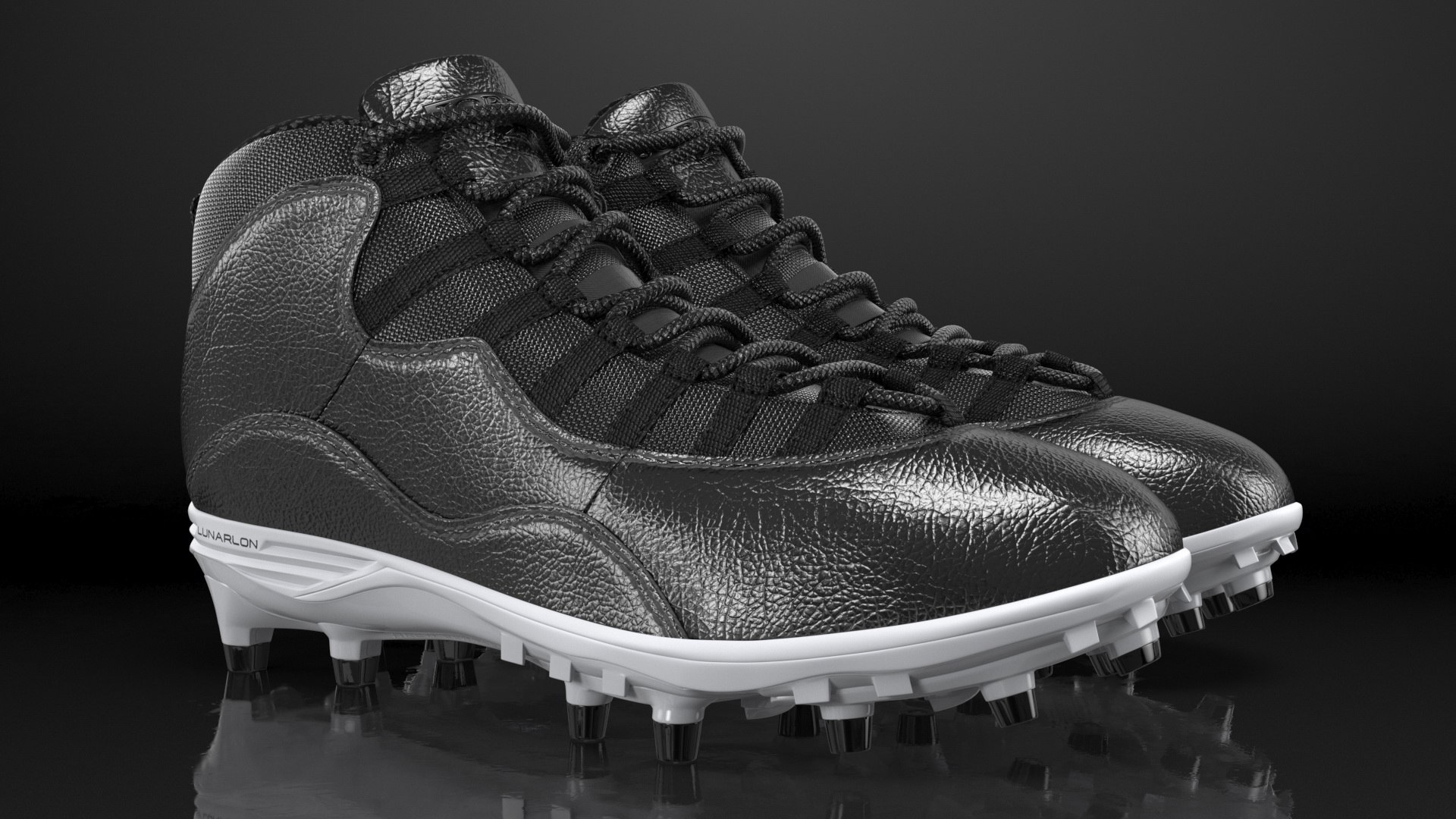 Air Jordan 10 Baseball Cleats Black Model - TurboSquid 1878011