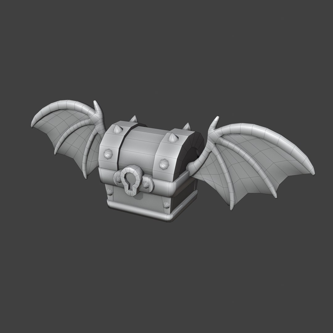 Flying Cartoon Chests 3D - TurboSquid 2041176