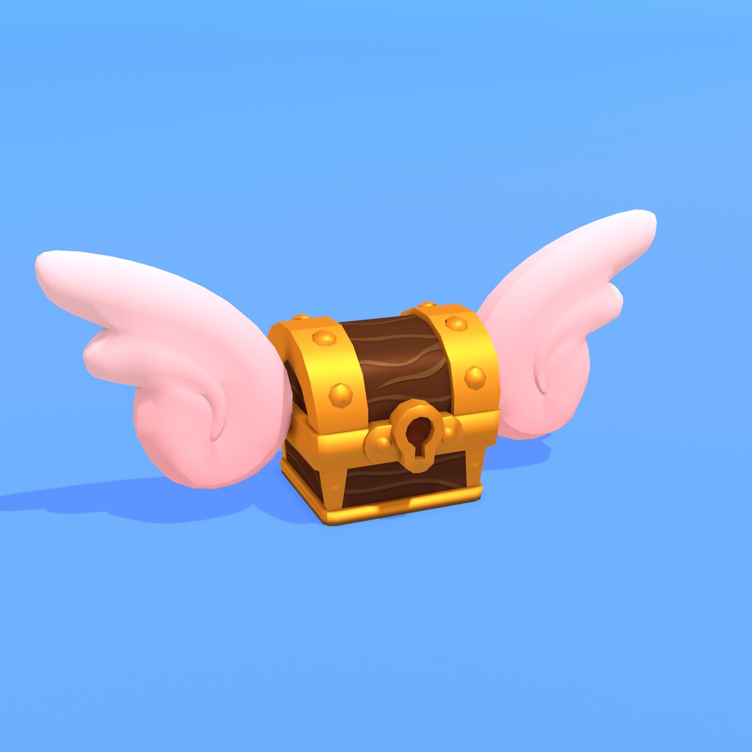 Flying Cartoon Chests 3D - TurboSquid 2041176