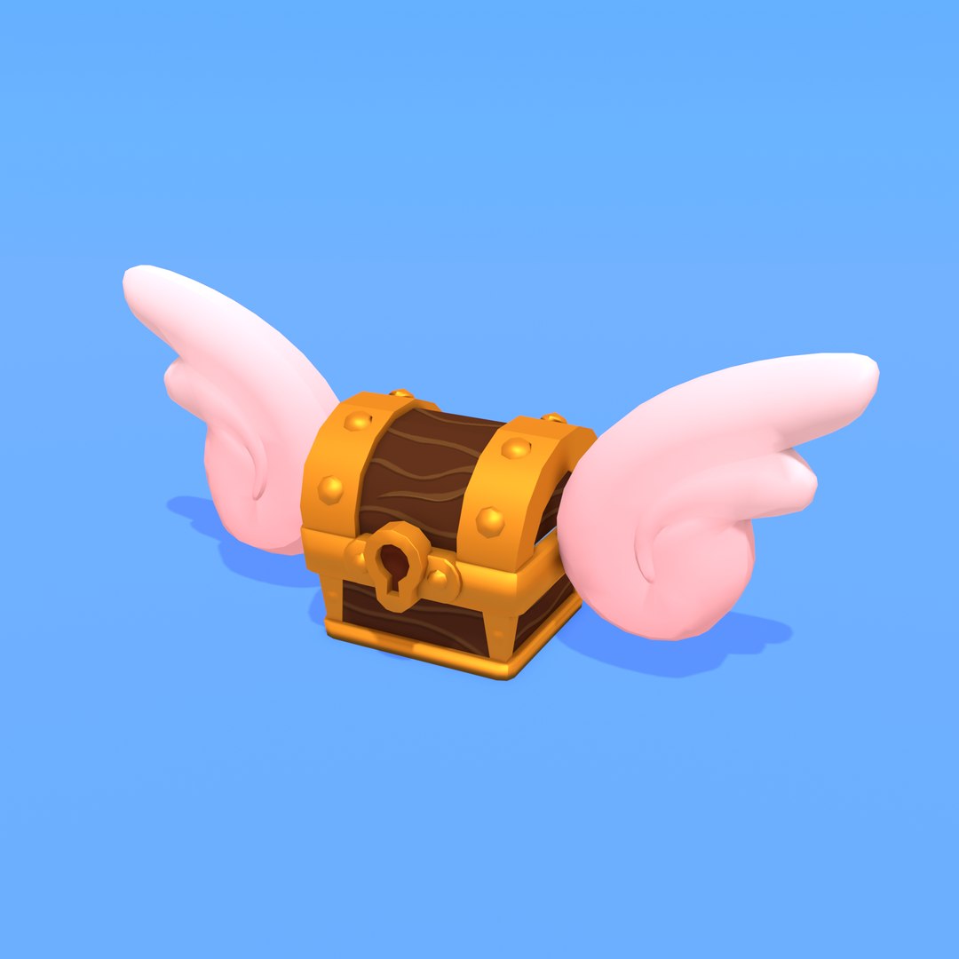 Flying Cartoon Chests 3D - TurboSquid 2041176