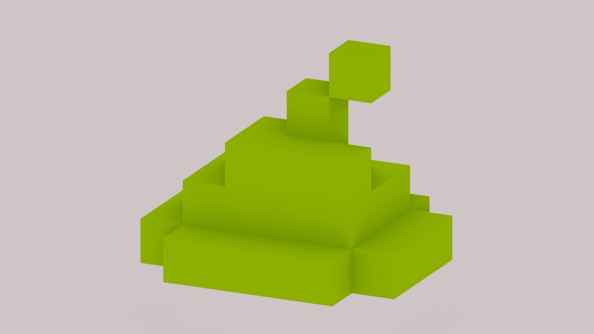 3D 8 Bit Low Poly Poop Model - TurboSquid 1840376