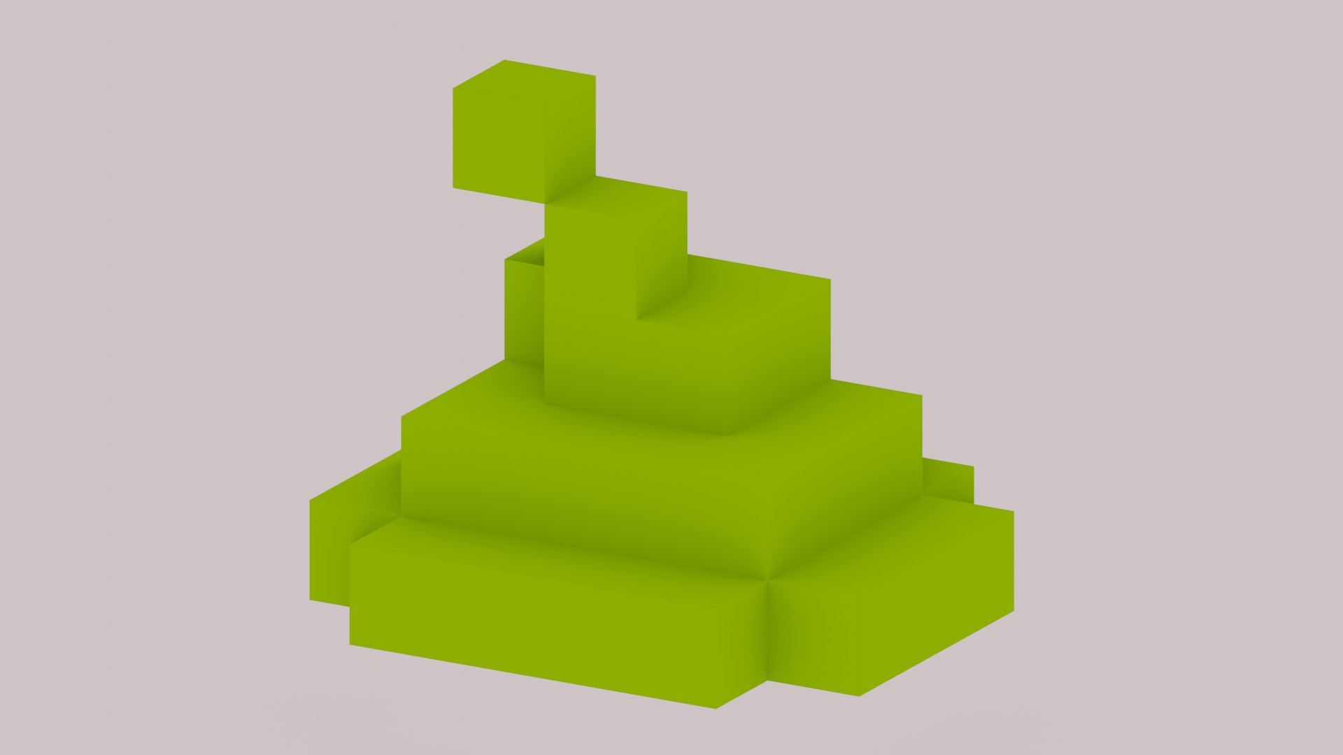3D 8 Bit Low Poly Poop Model - TurboSquid 1840376