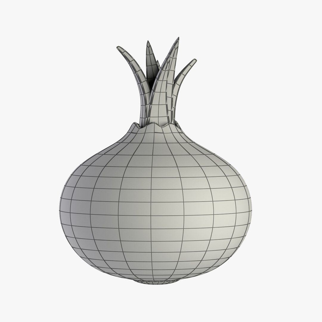 3D Model Cartoon Onion Vegetable - - TurboSquid 1202910