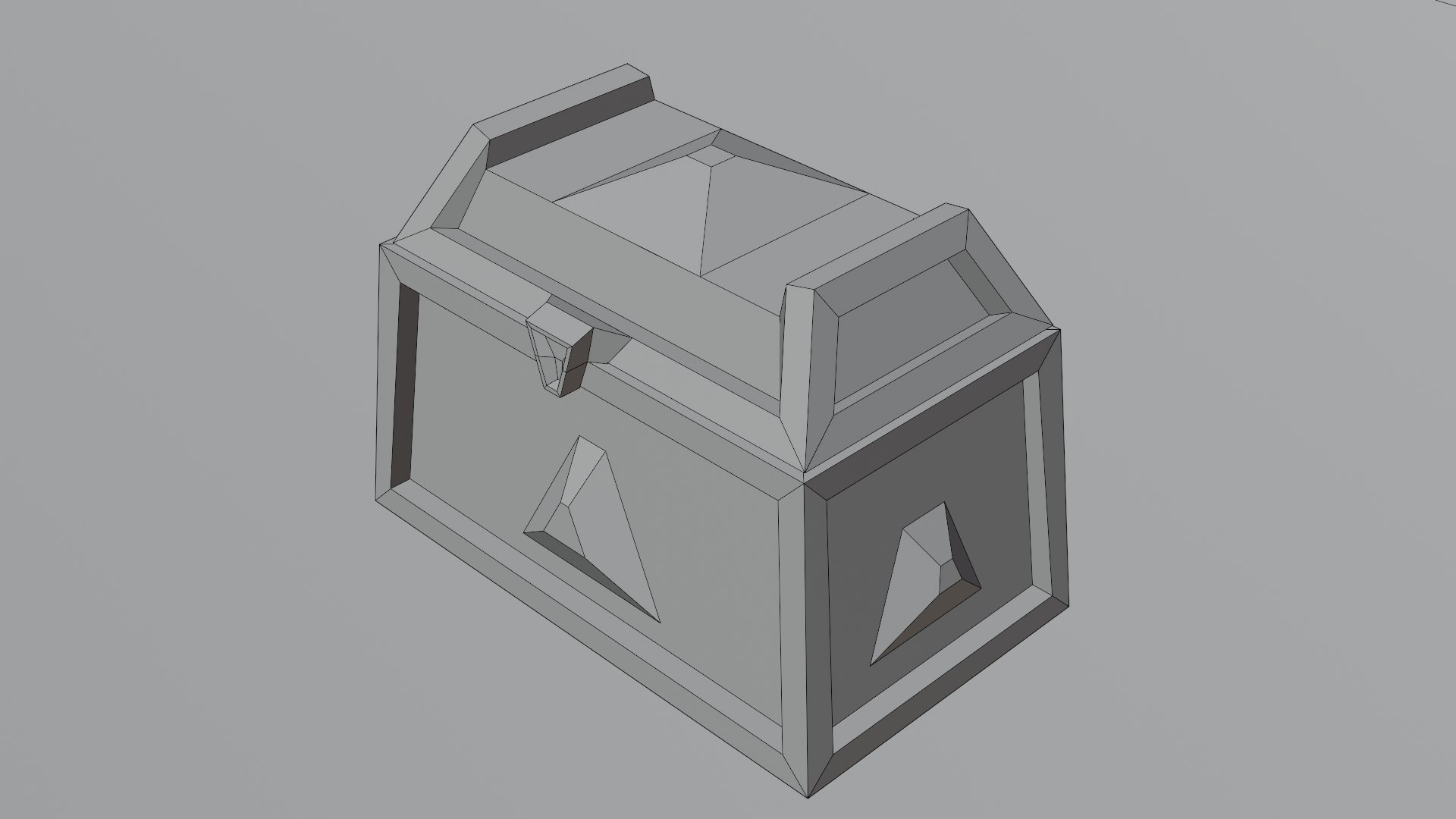 Chest Low Poly Model - TurboSquid 1982430