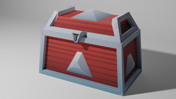 modelo 3d Chest Low Poly - TurboSquid 1982430