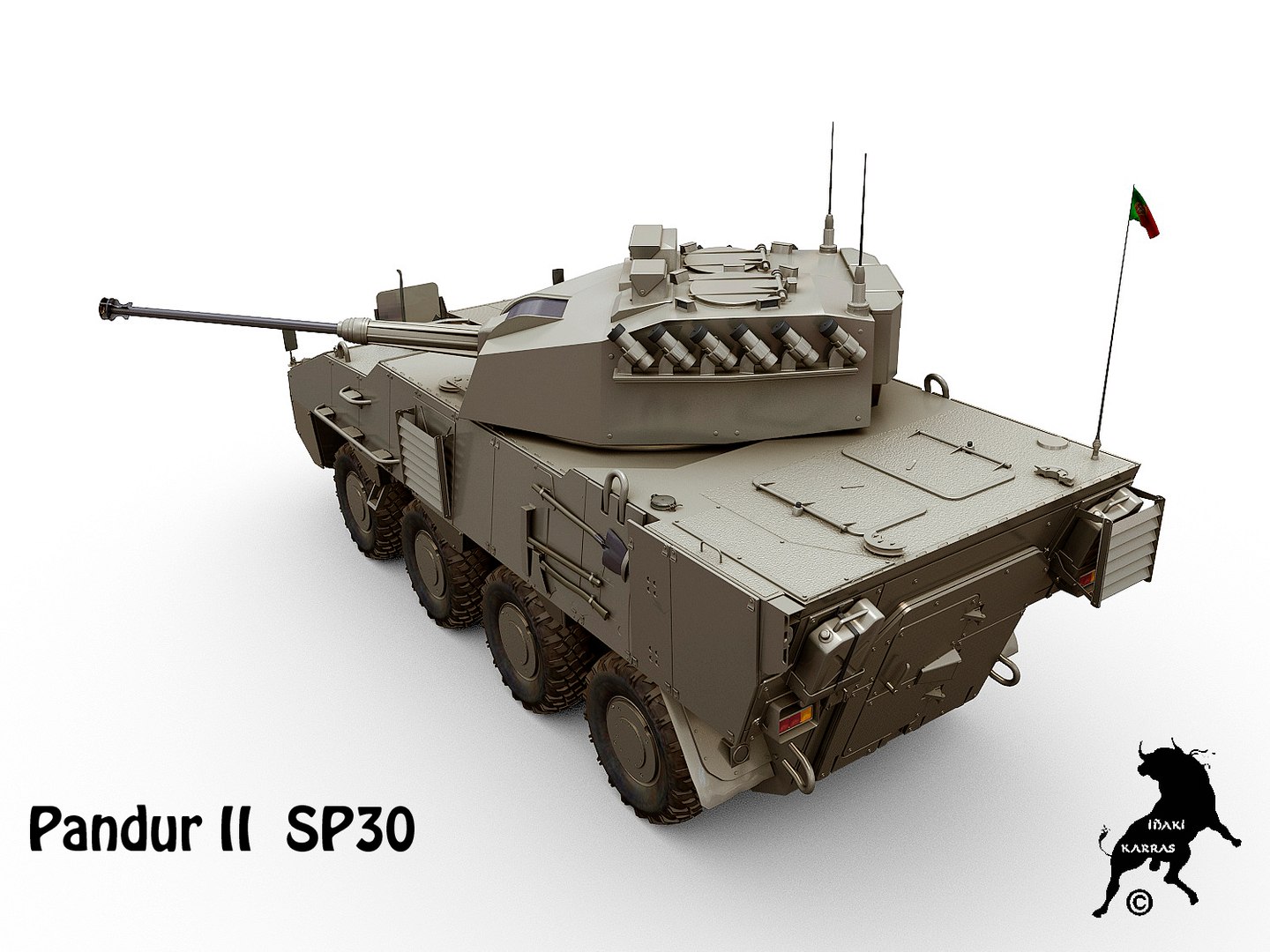 Pandur Ii Sp30 3d Model