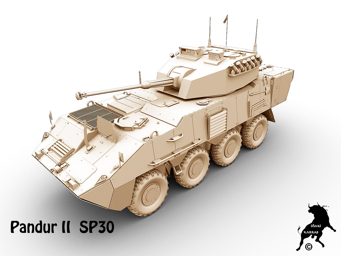 Pandur Ii Sp30 3d Model