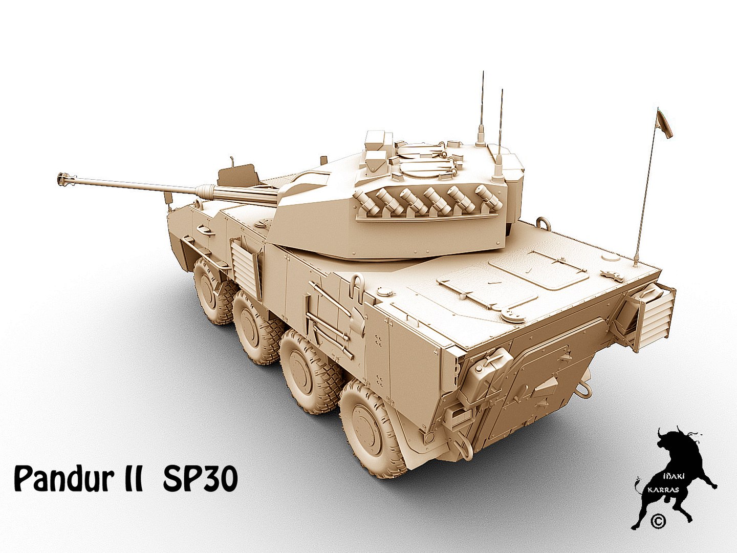 Pandur Ii Sp30 3d Model