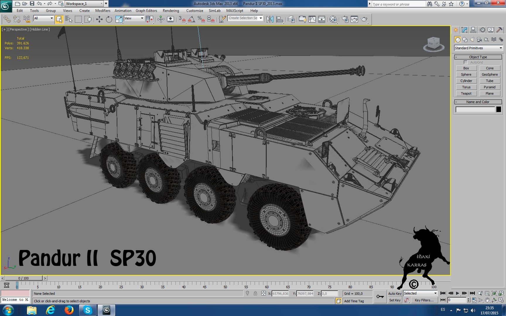Pandur Ii Sp30 3d Model