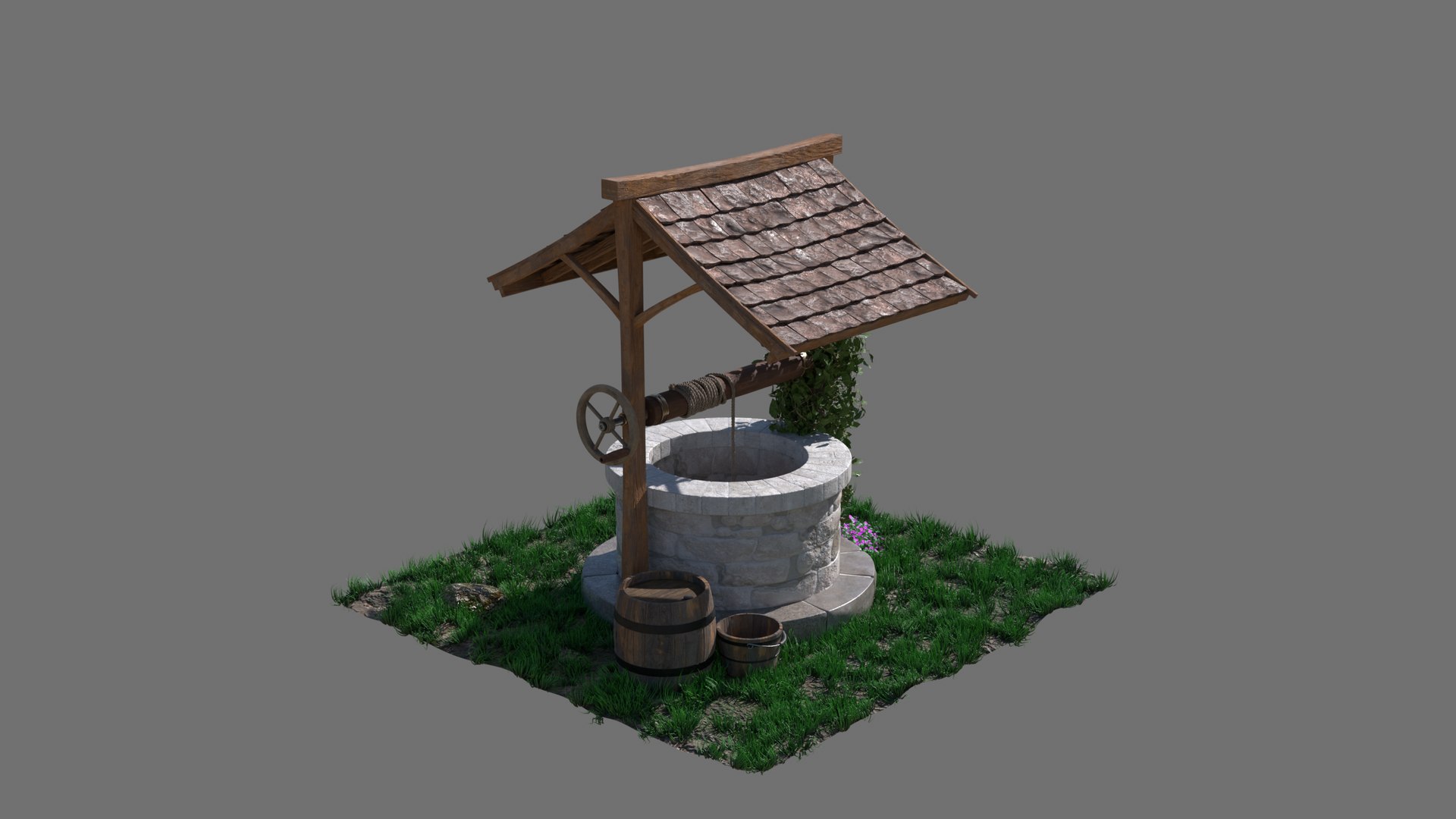 Medieval Water Well 3D Model - TurboSquid 2042406