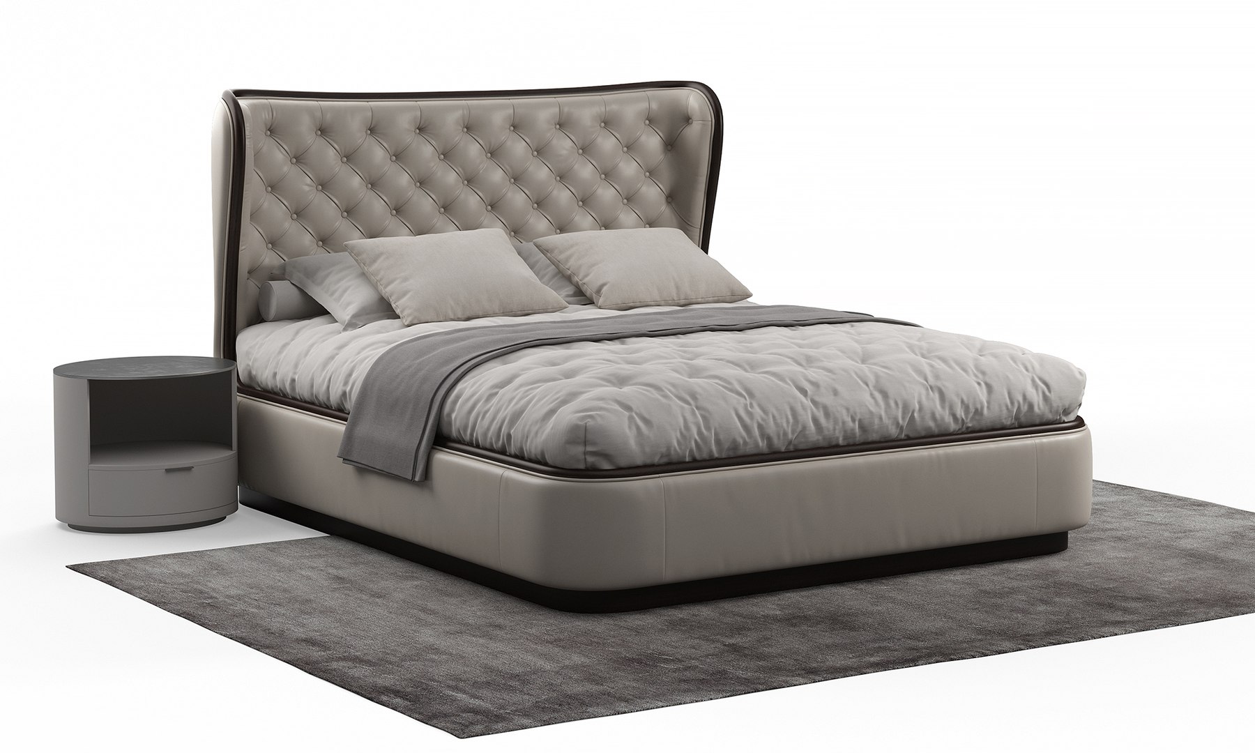 3D Model Margot Bedroom Media Lifestyle - TurboSquid 1564035