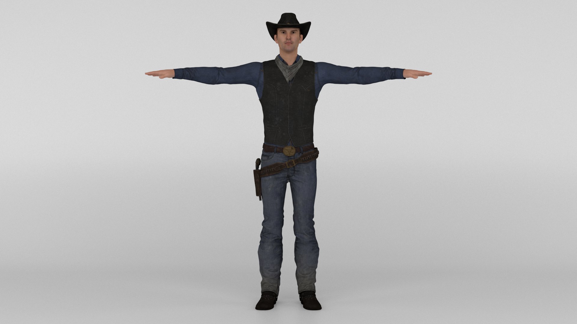 3D Model Cowboy - TurboSquid 1761211