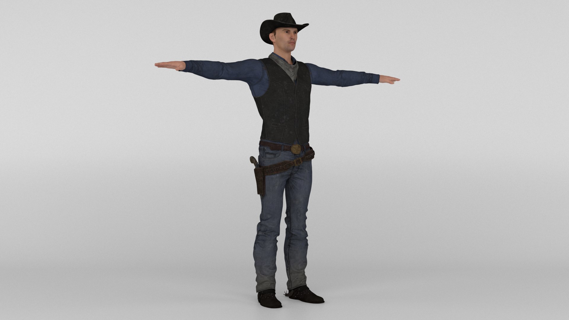3D Model Cowboy - TurboSquid 1761211