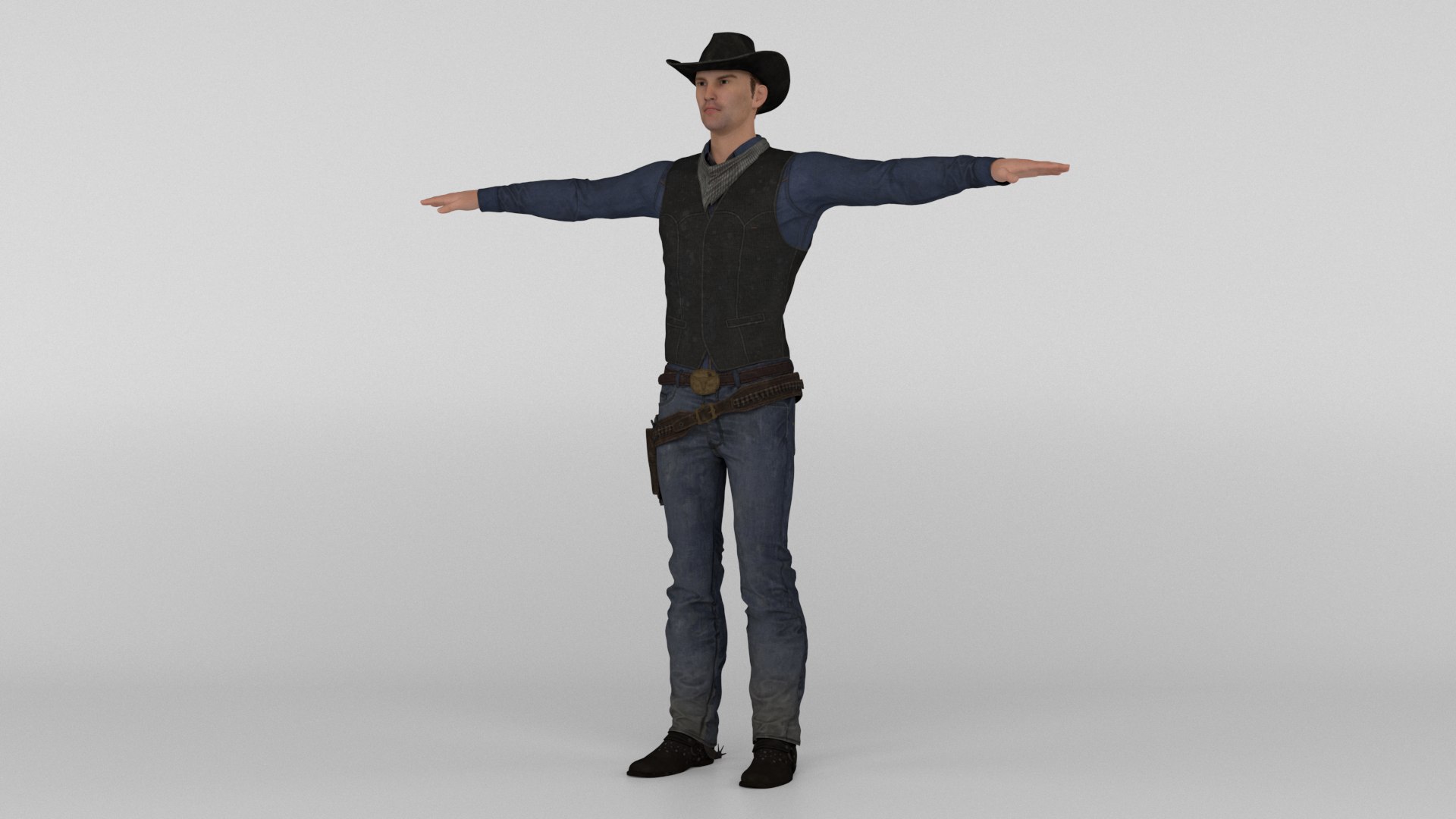 3D Model Cowboy - TurboSquid 1761211