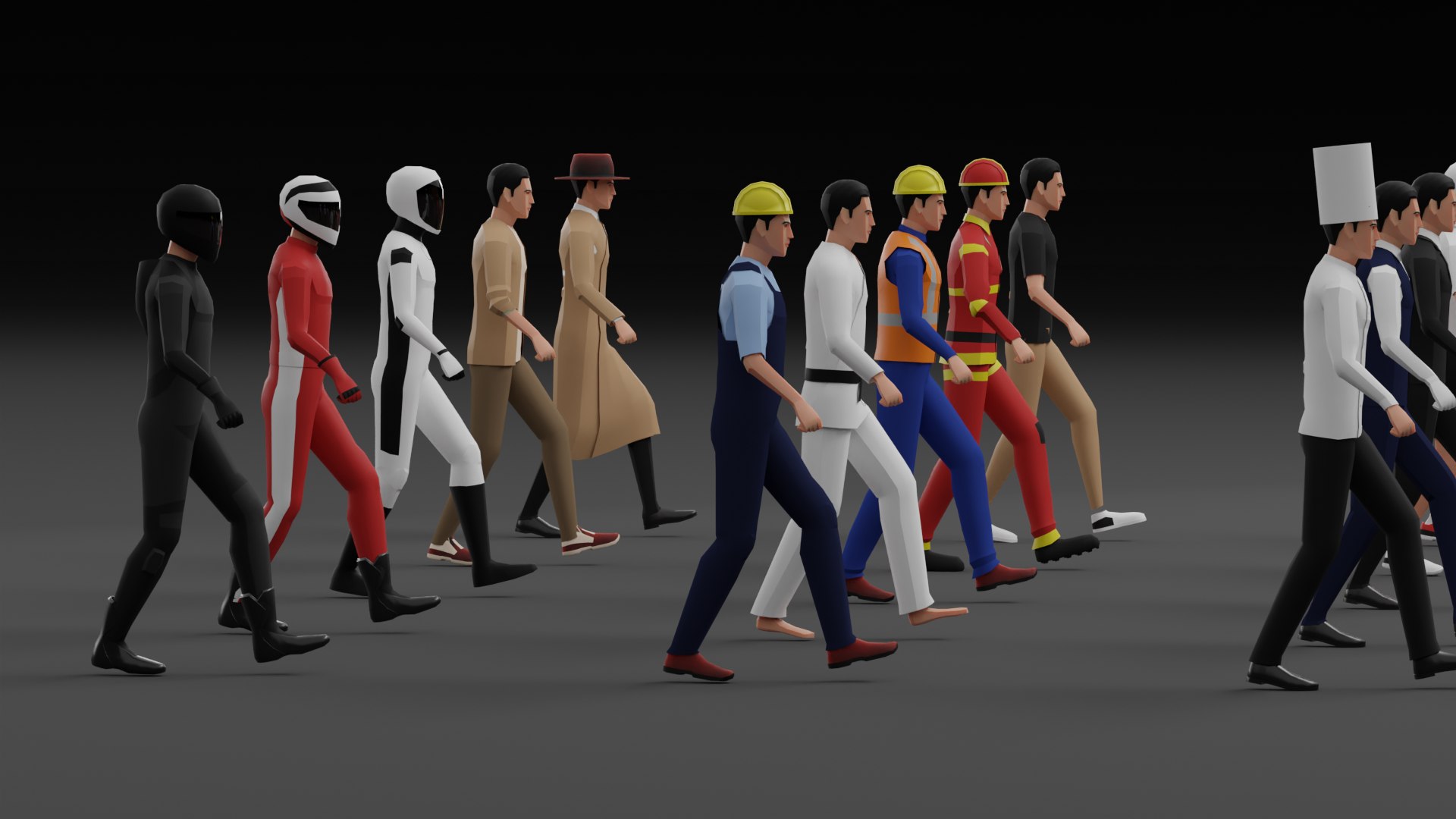 25 Lowpoly Character Collection 3D - TurboSquid 2236382