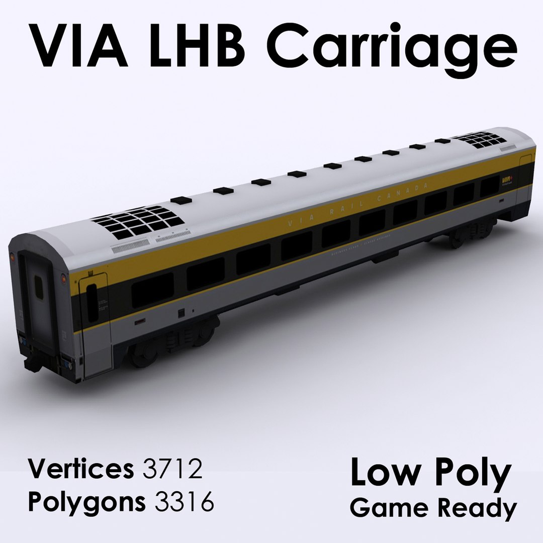 3D Model LHB Railway Carriage - TurboSquid 1977948