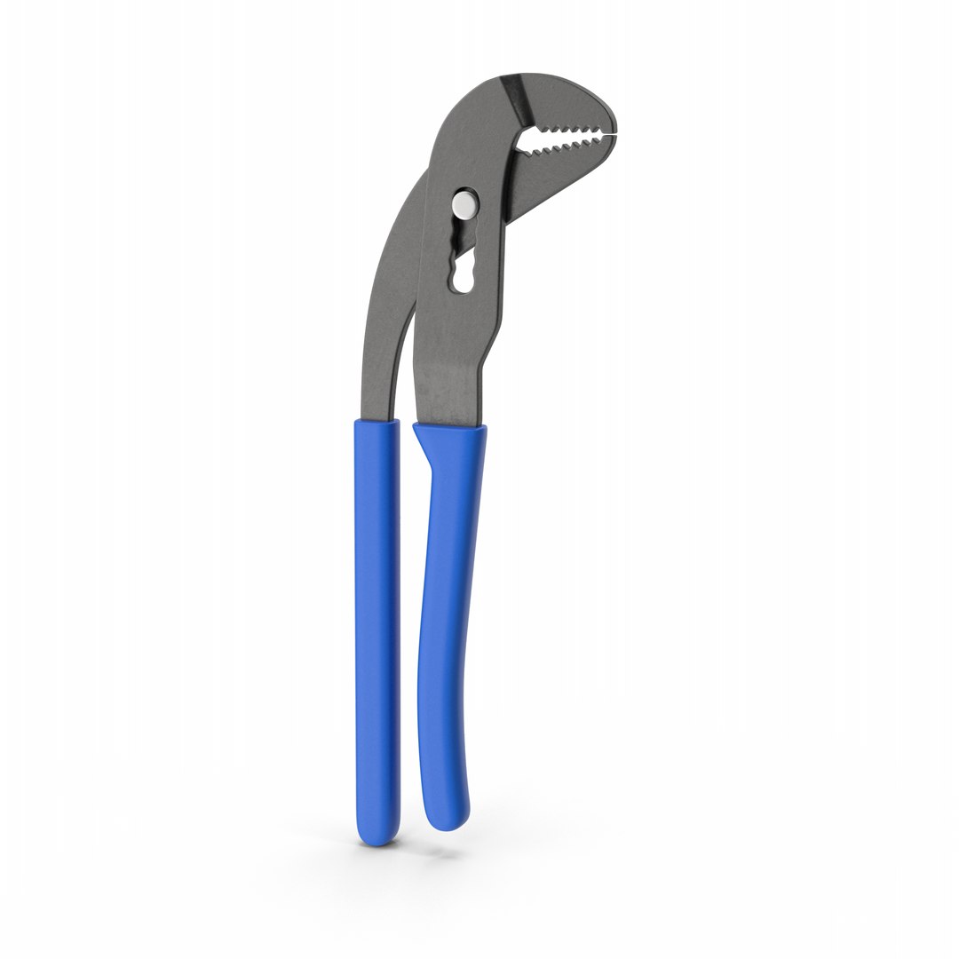 3D Blue Wrench Pipe Pliers - TurboSquid 2018823