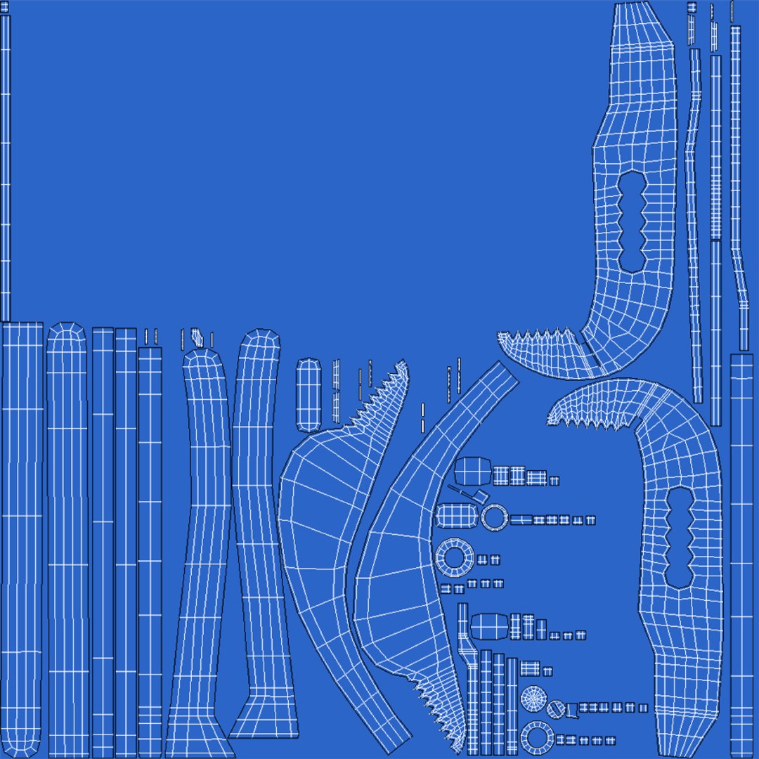3D Blue Wrench Pipe Pliers - TurboSquid 2018823