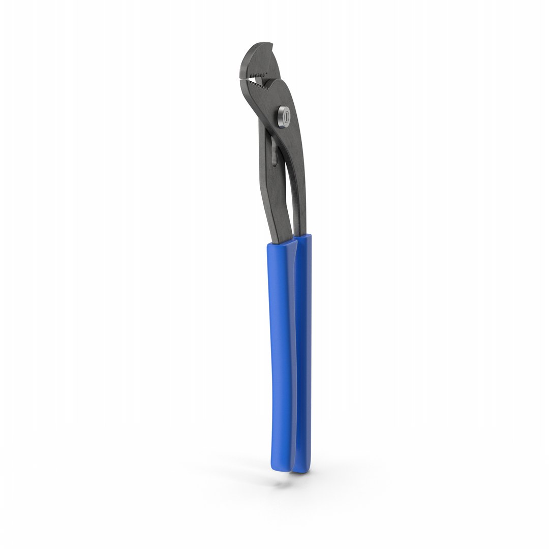 3D Blue Wrench Pipe Pliers - TurboSquid 2018823
