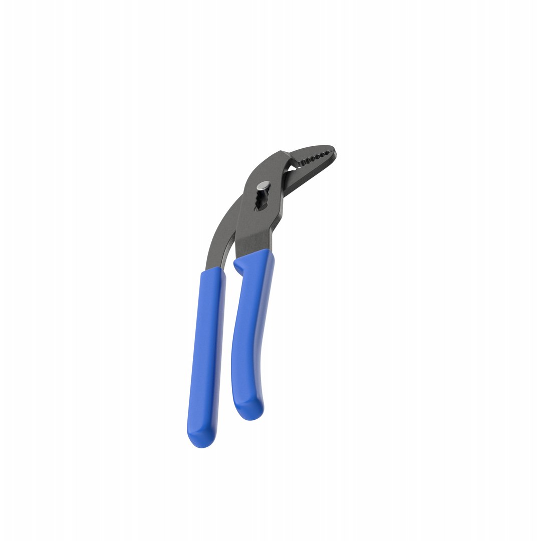 3D Blue Wrench Pipe Pliers - TurboSquid 2018823