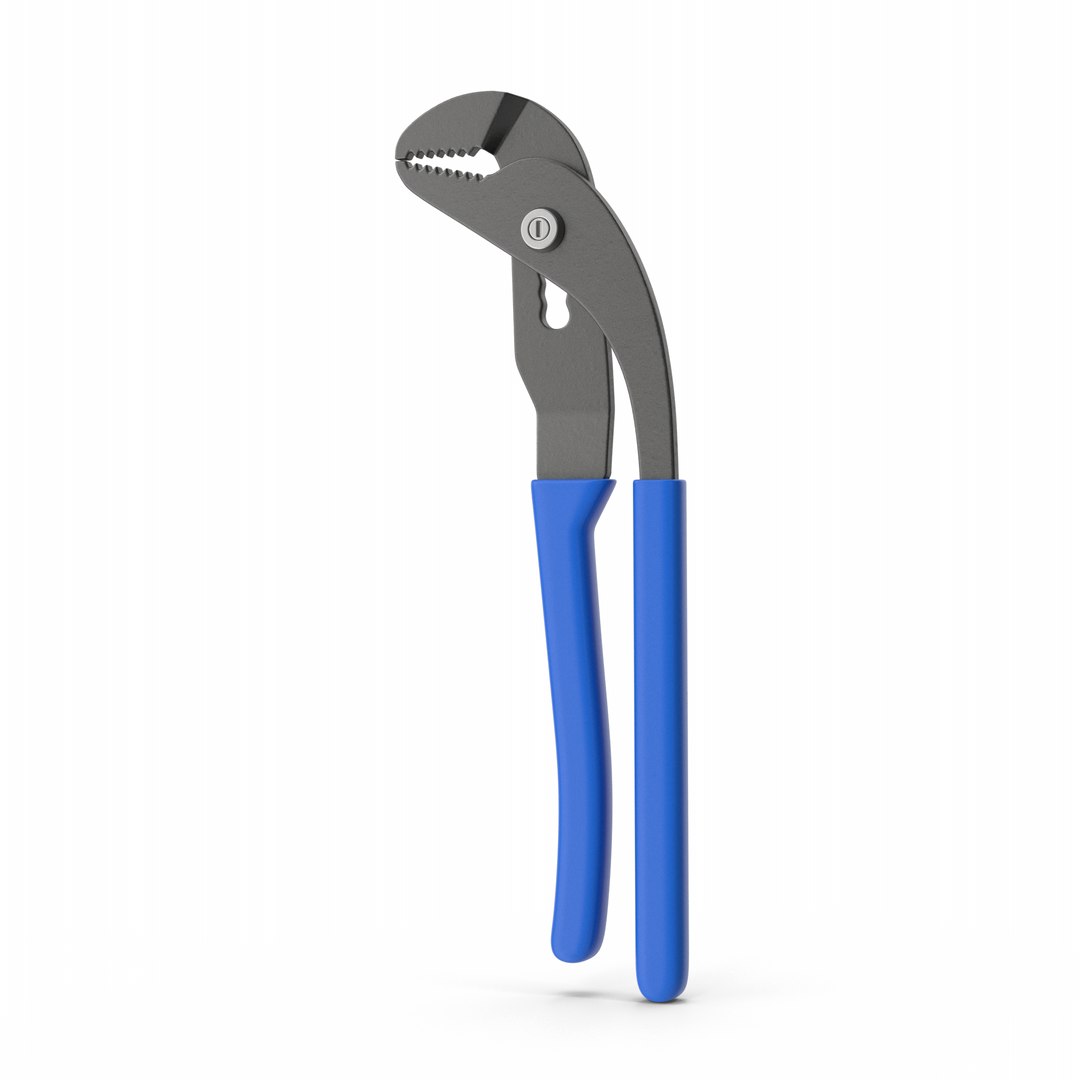 3D Blue Wrench Pipe Pliers - TurboSquid 2018823