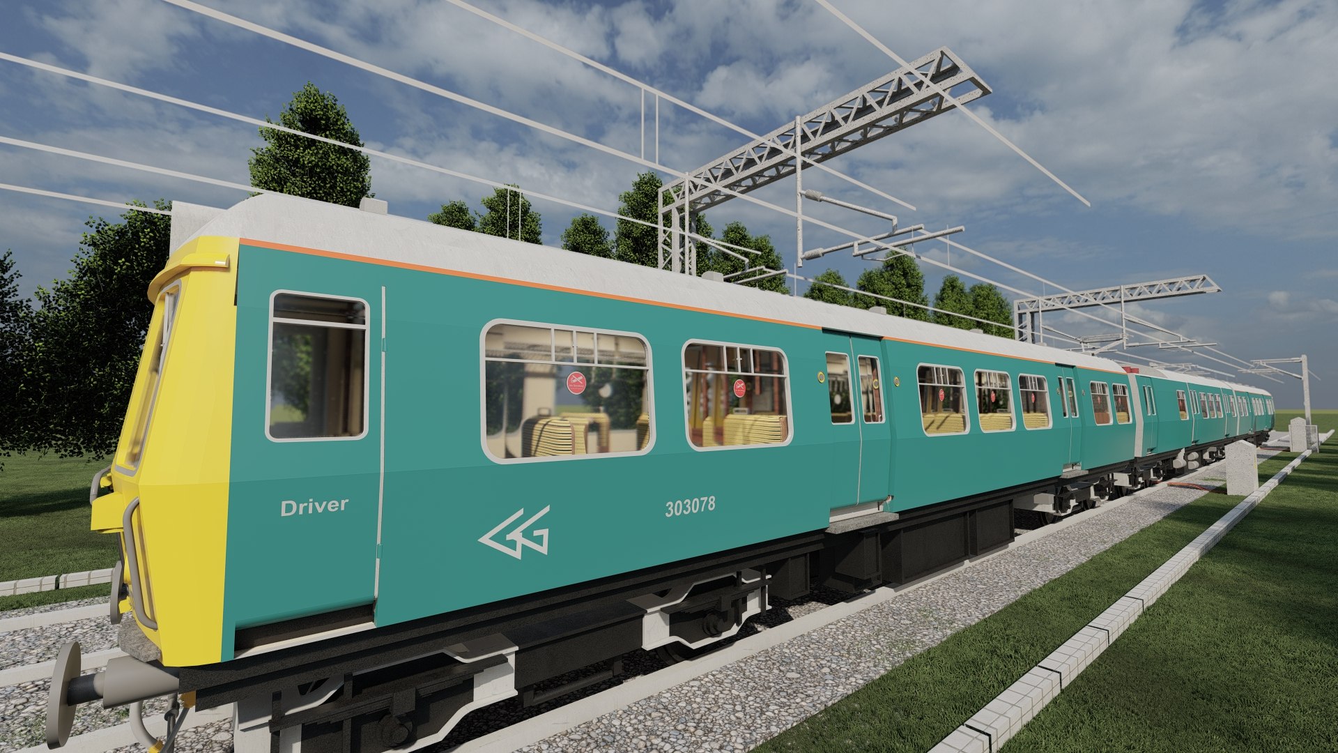 British Rail Class 303 3D Model - TurboSquid 2321799