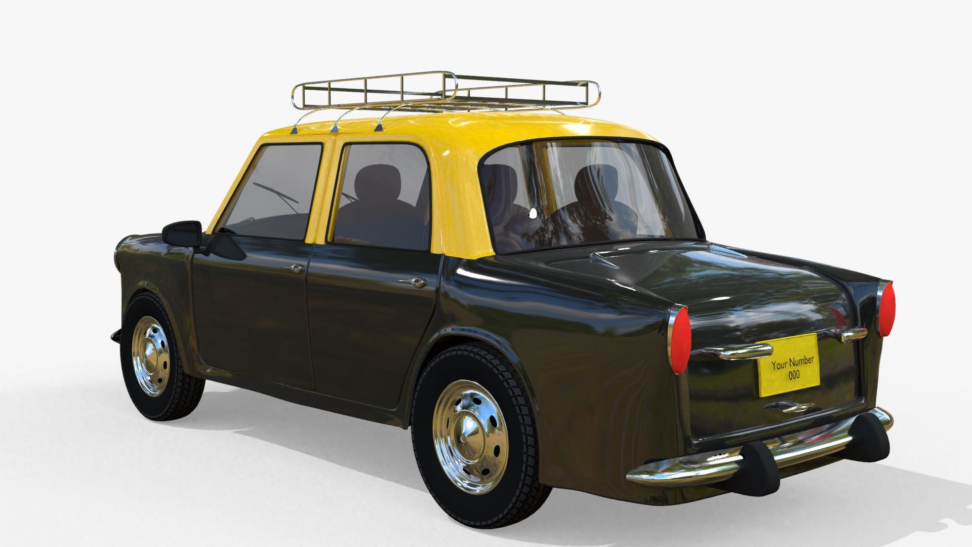3D Ambassador Taxi Car Model - TurboSquid 1326829