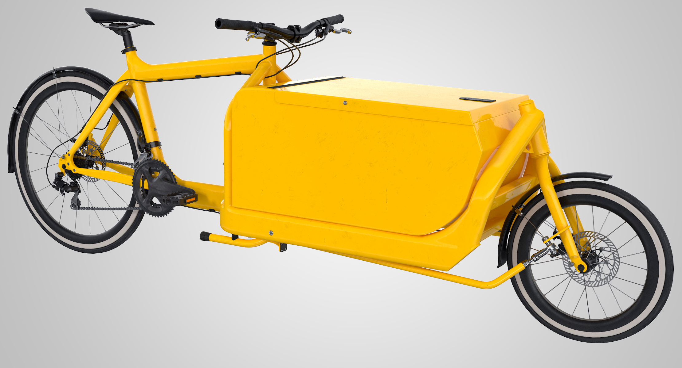 Lastenrad mit Metallbox 3D-Modell - TurboSquid 1706043