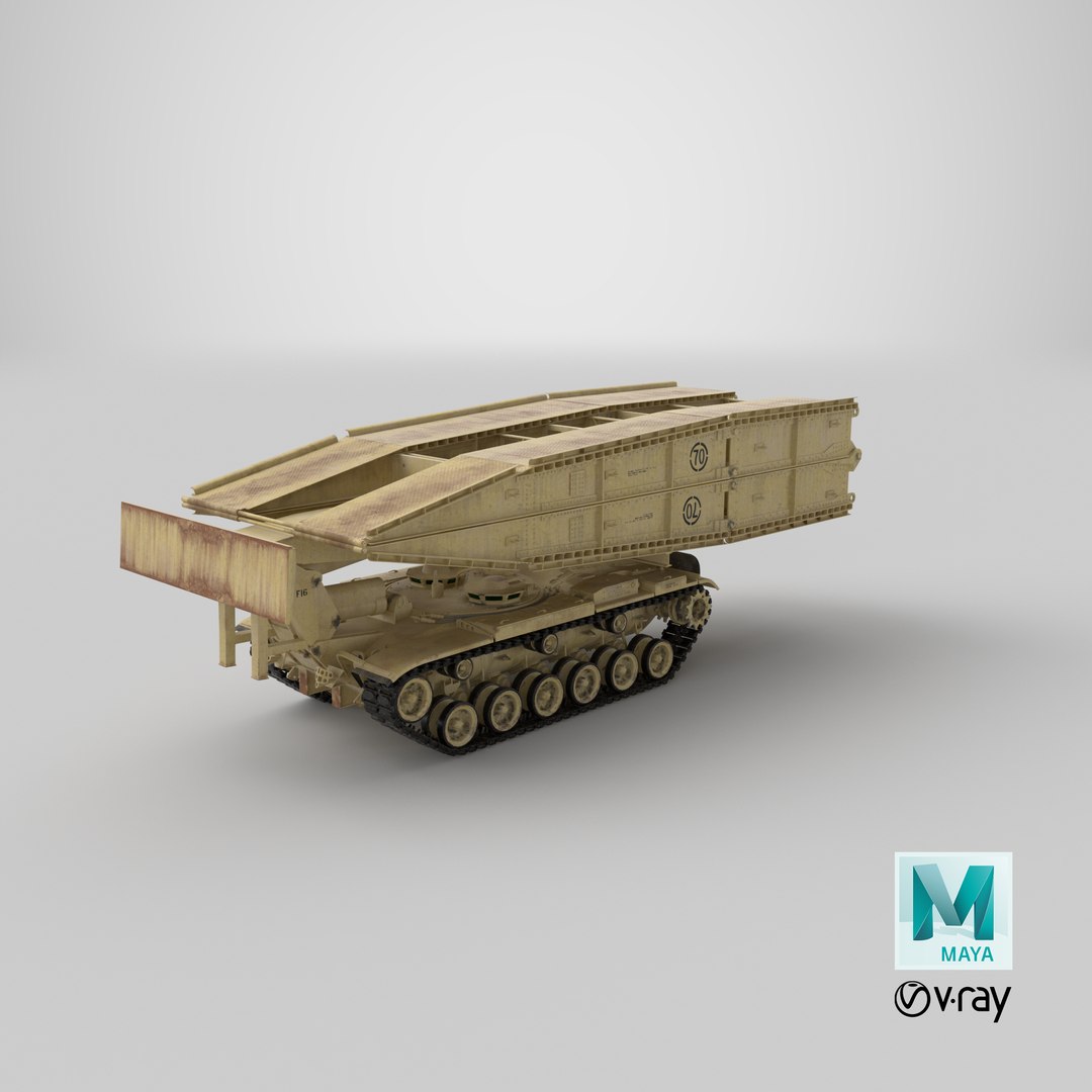 3D M60 A1 AVLB Armored Bridge Model - TurboSquid 2022374