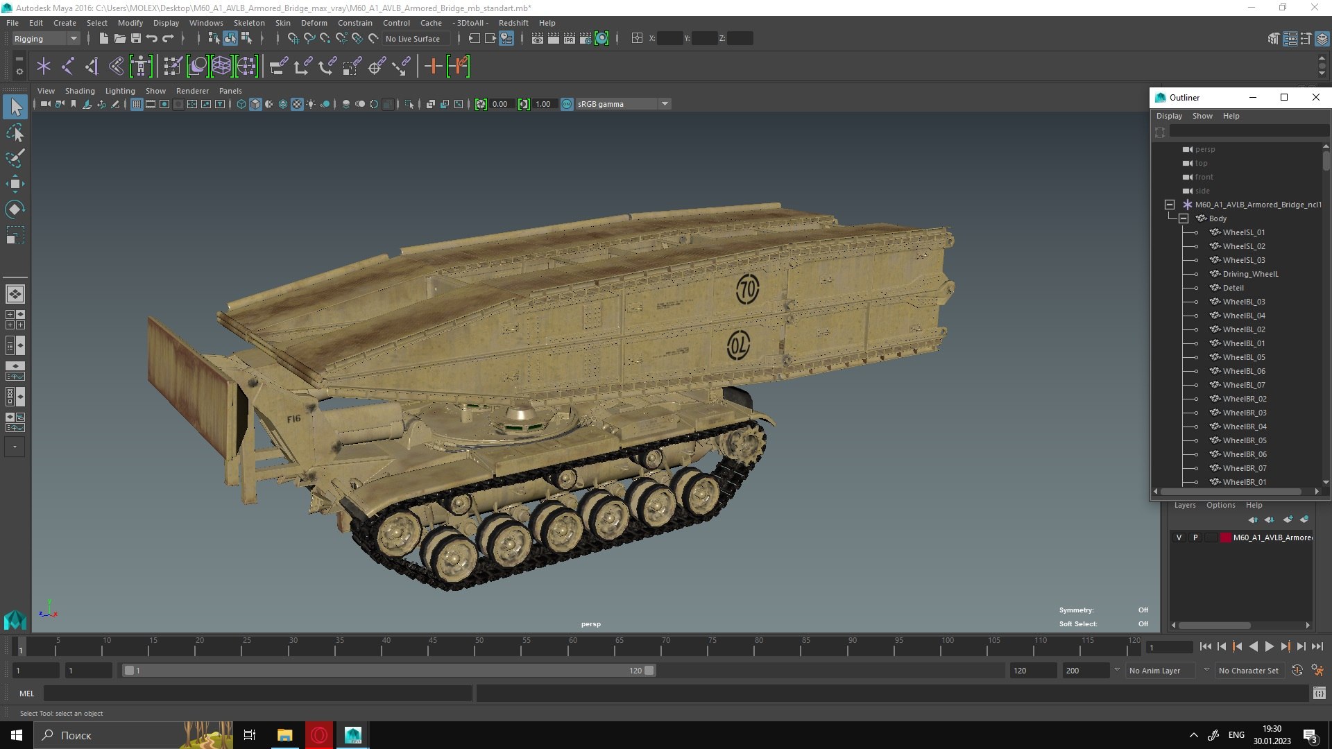 3D M60 A1 AVLB Armored Bridge Model - TurboSquid 2022374