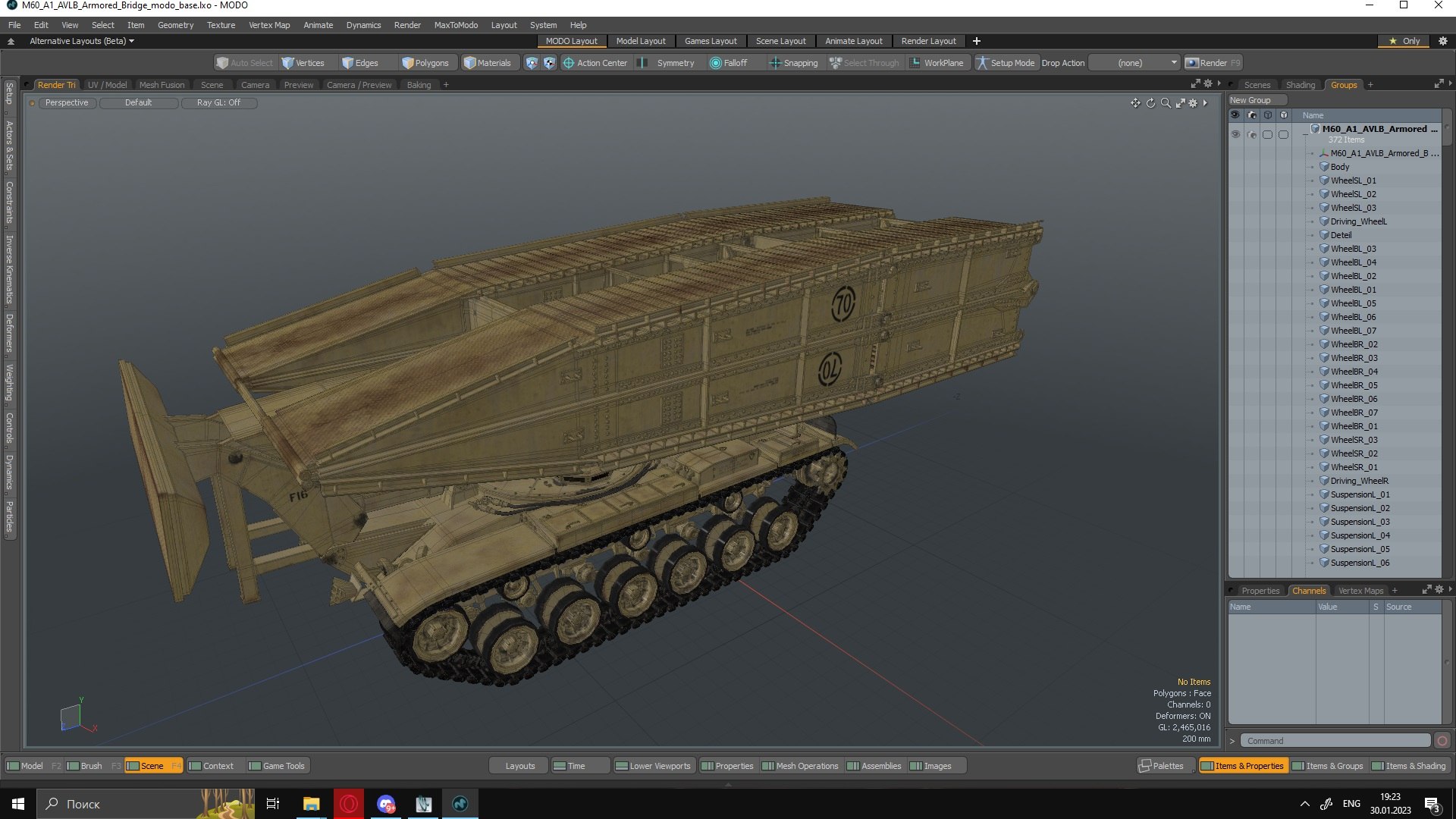 3D M60 A1 AVLB Armored Bridge Model - TurboSquid 2022374