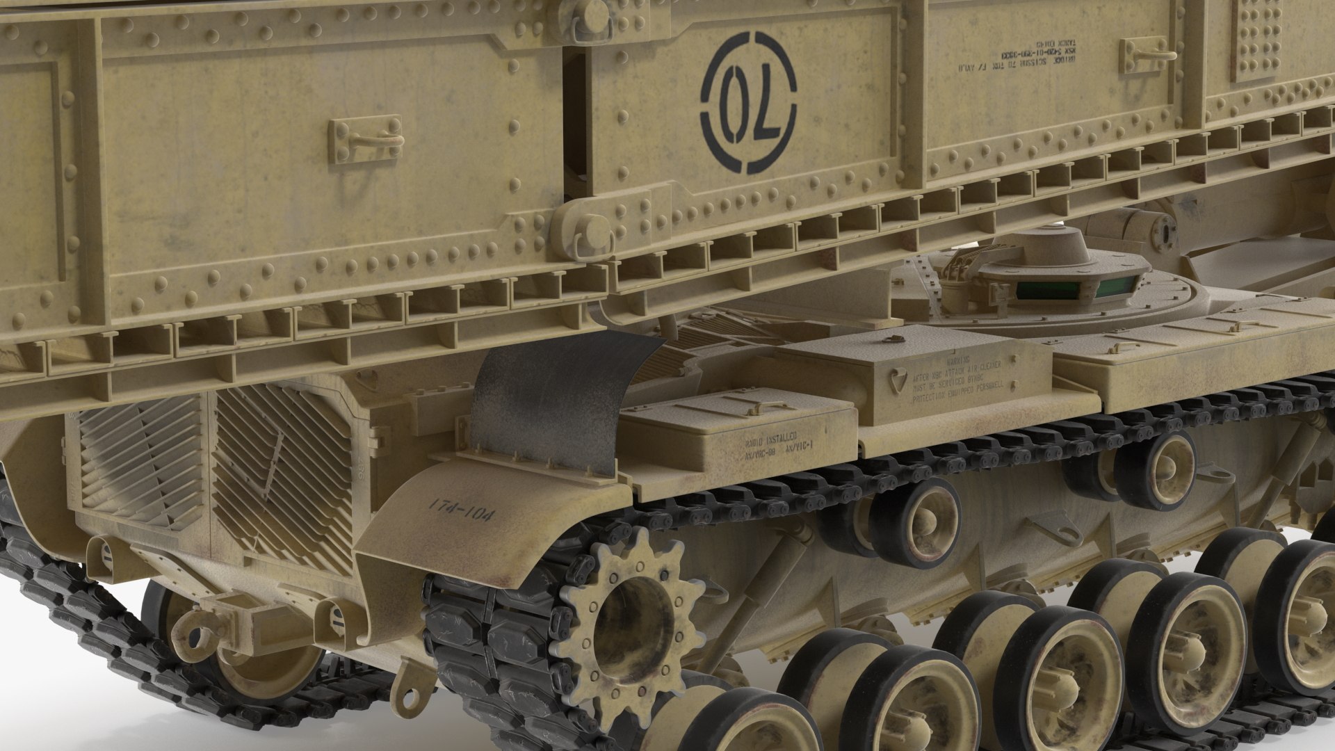 3D M60 A1 AVLB Armored Bridge model - TurboSquid 2022374