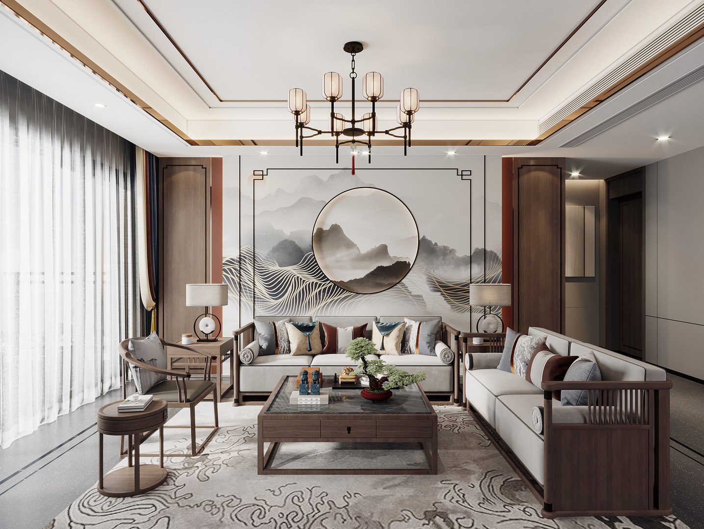 modelo 3d Modern living room - TurboSquid 2036667