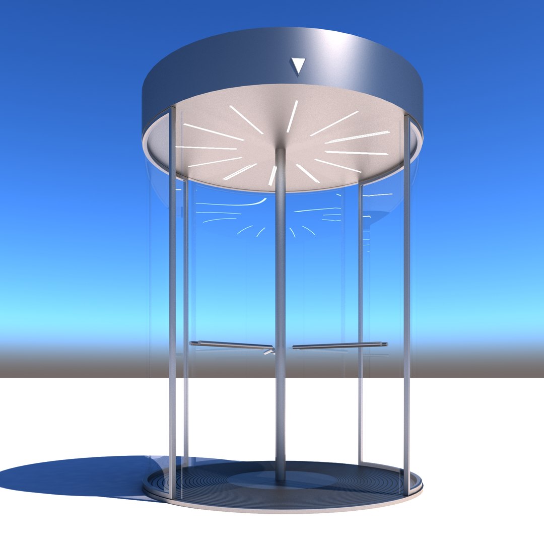3D Revolving Door - TurboSquid 1157459