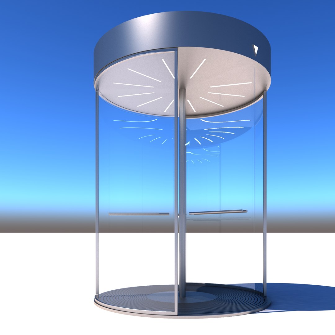 3D Revolving Door - TurboSquid 1157459