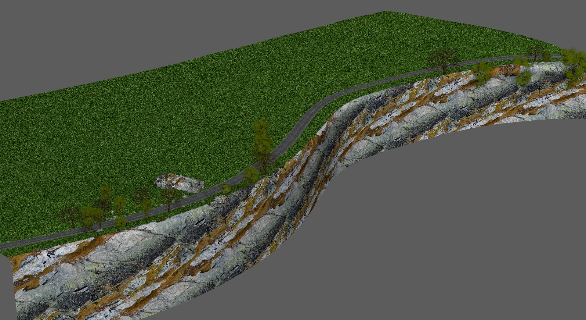 3D Mountain Forest Road Model - TurboSquid 1467228