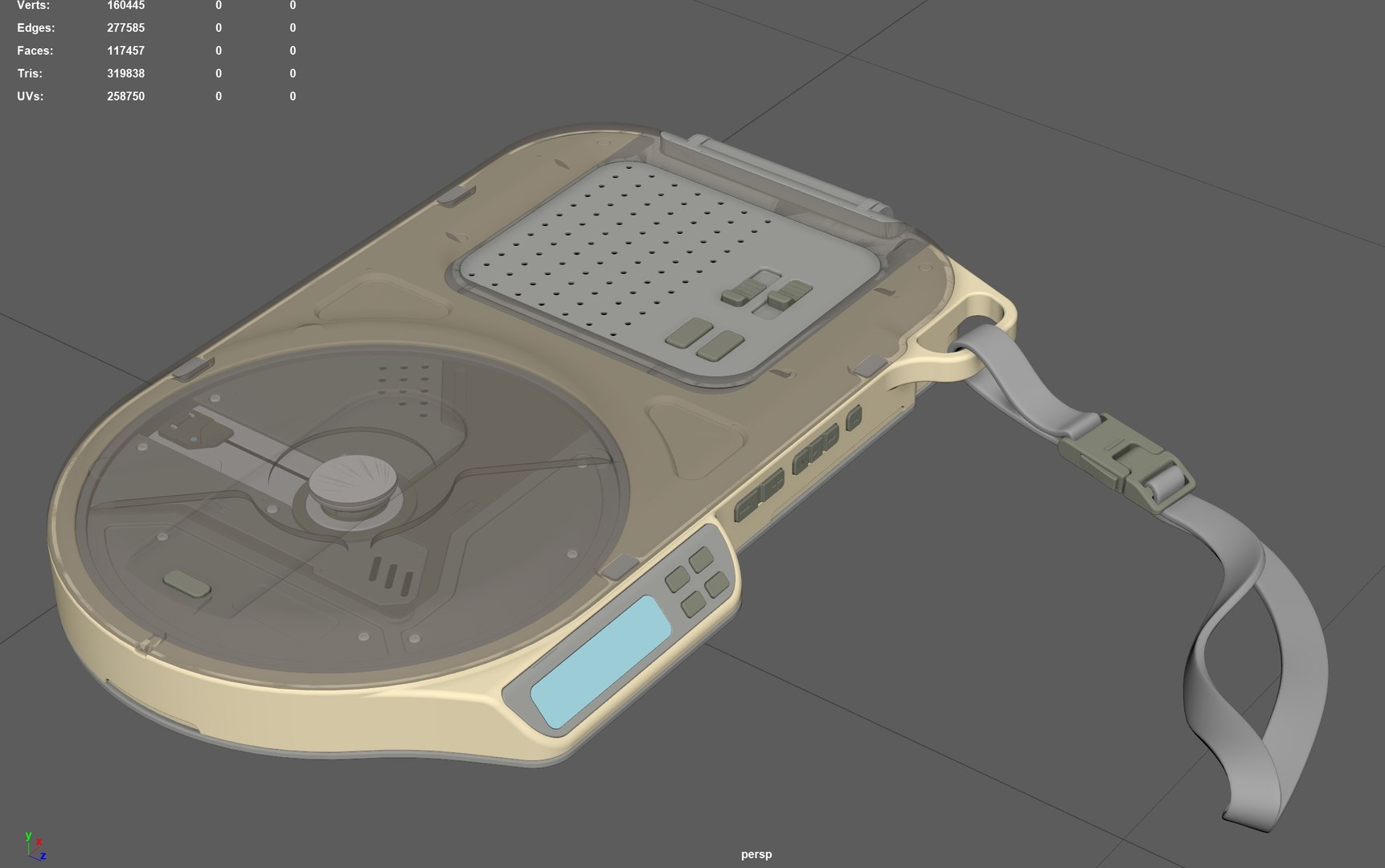 3D Model Disc Music Player - TurboSquid 1877633