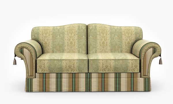 3d classic couch model