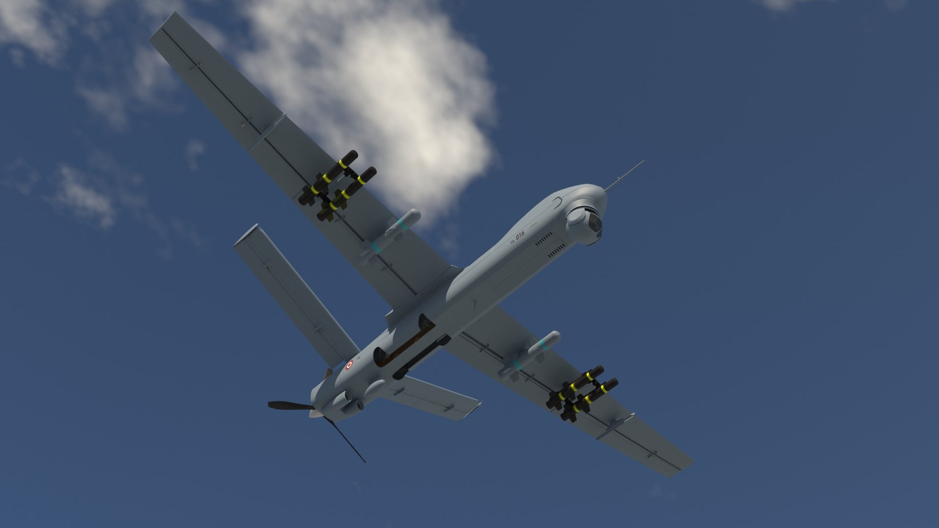 3D IHA - UAV ANKA-S - LOW POLY MODEL TUSAS - TurboSquid 2100880