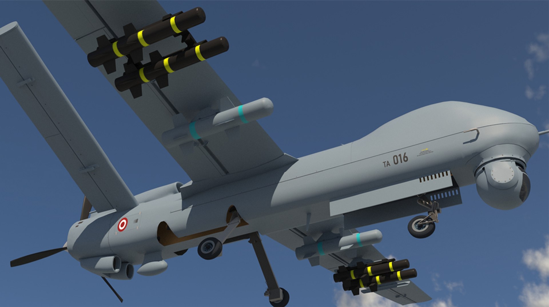 3D IHA - UAV ANKA-S - LOW POLY MODEL TUSAS - TurboSquid 2100880