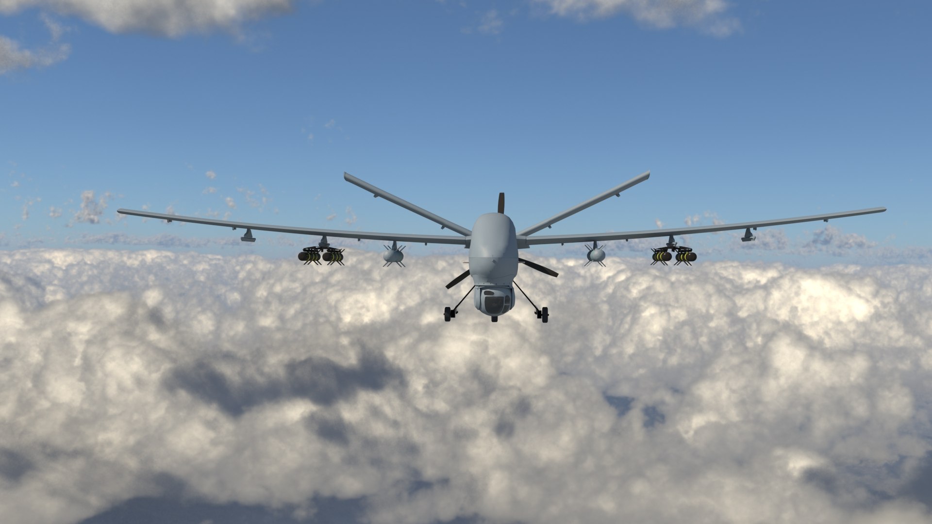 3D IHA - UAV ANKA-S - LOW POLY MODEL TUSAS - TurboSquid 2100880