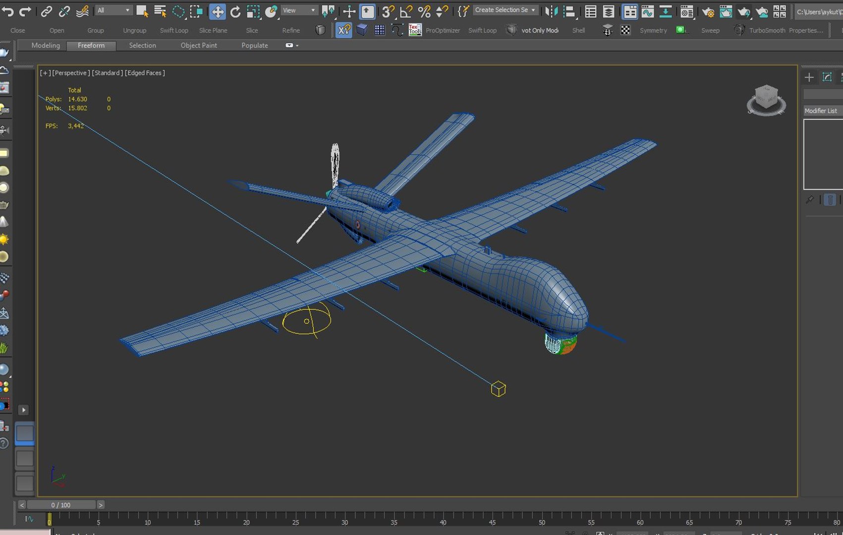 3D IHA - UAV ANKA-S - LOW POLY MODEL TUSAS - TurboSquid 2100880