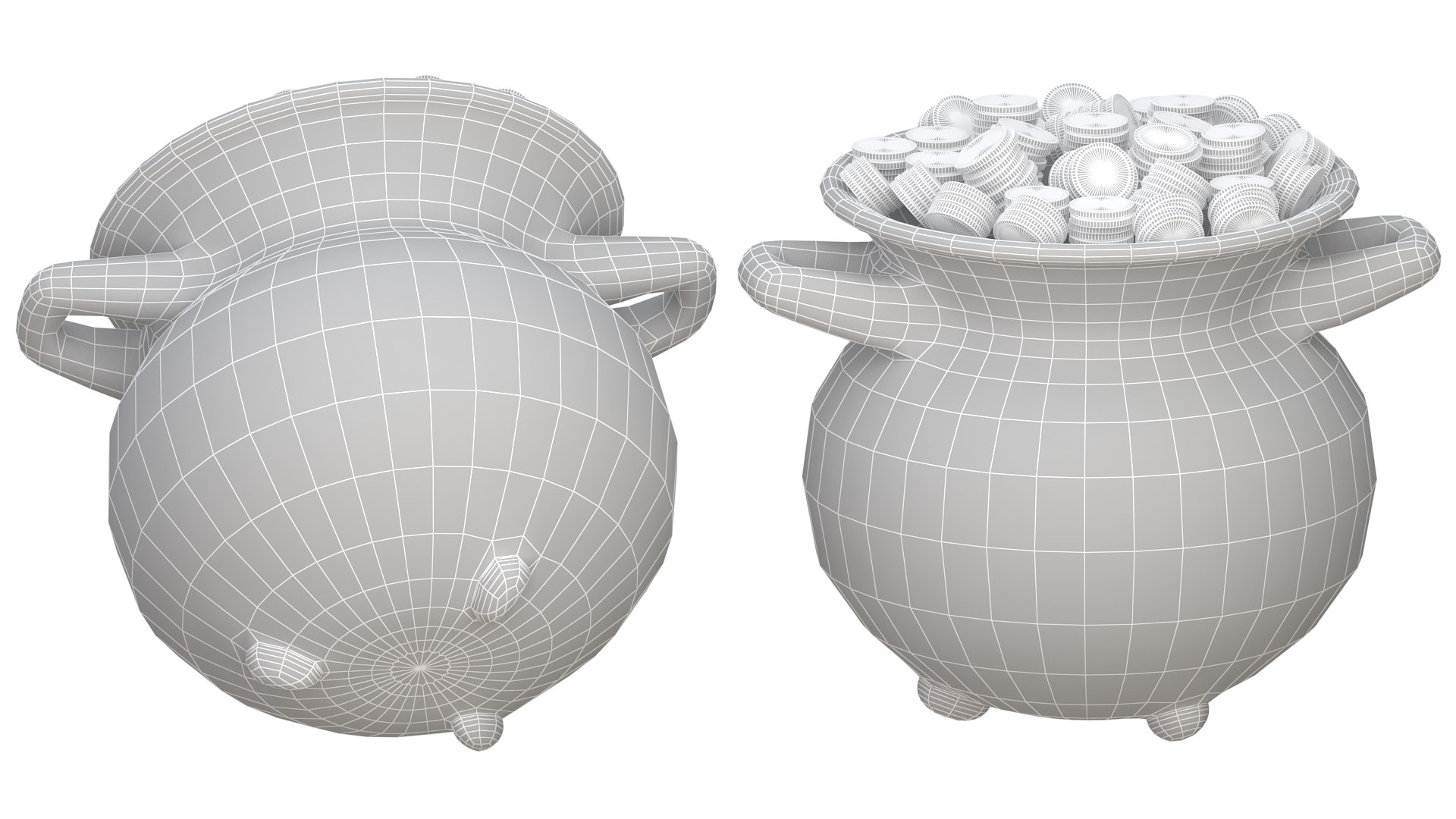 Pot Gold 3D Model - TurboSquid 1696071