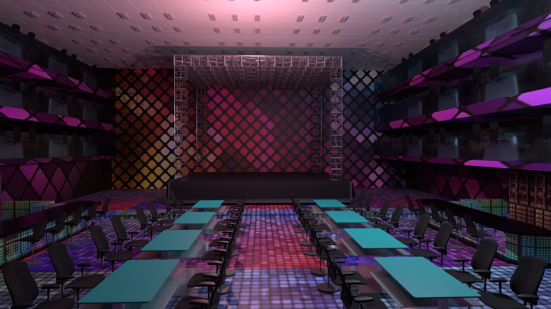 Concert Stage Disco Model - TurboSquid 2179916