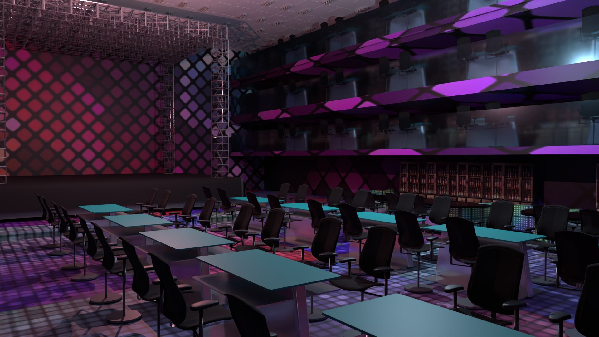 Concert Stage Disco Model - TurboSquid 2179916