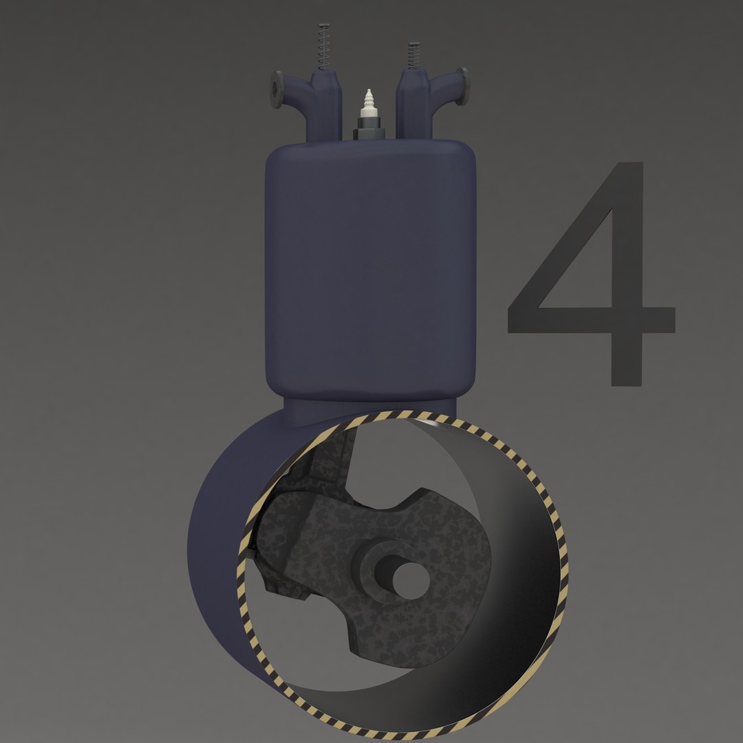 Four-cycle Engine Diesel 3d Model