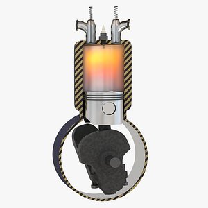 animation diesel engine