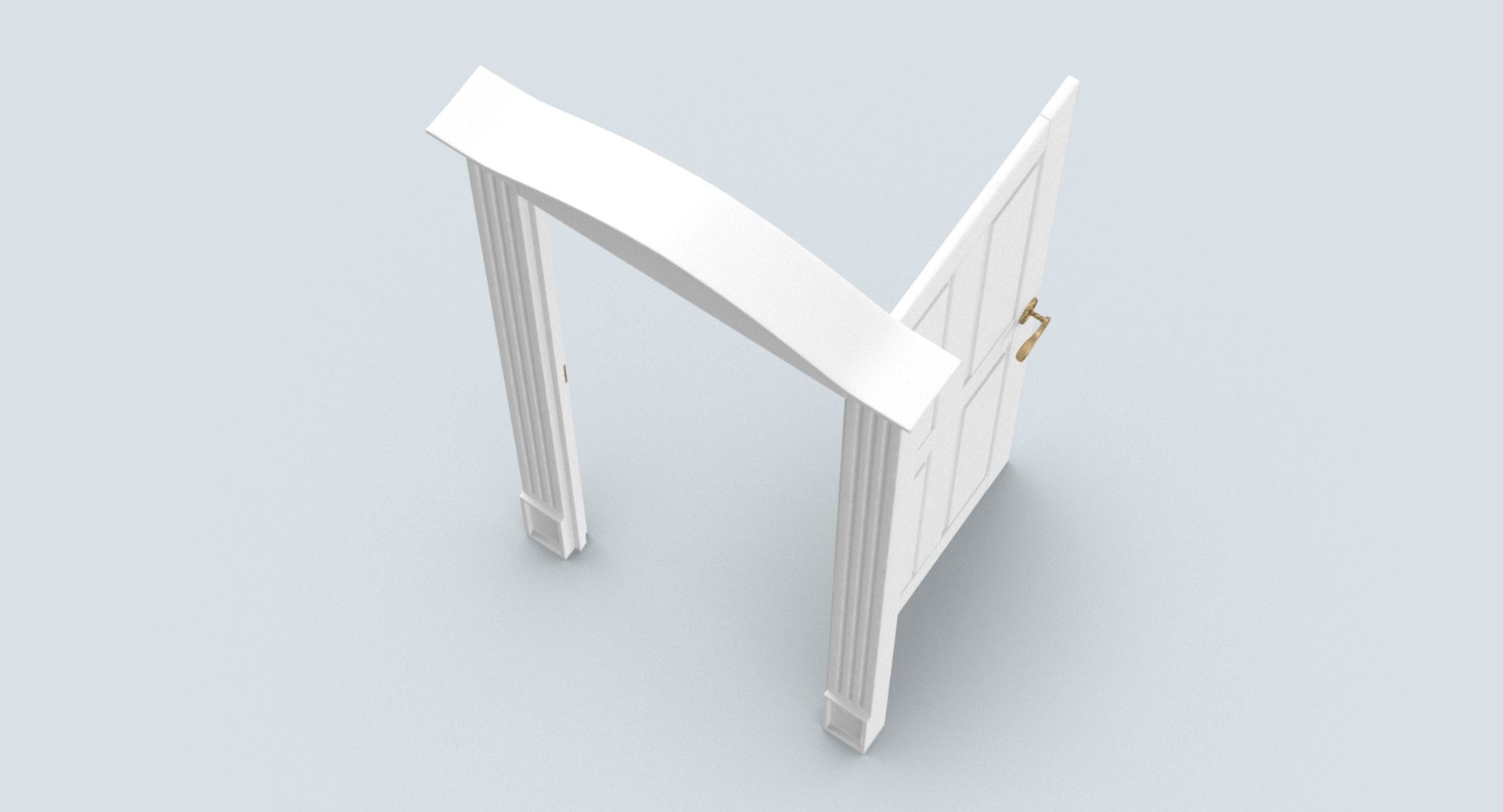 3D Model Classic-doors---door-1-open - TurboSquid 1237892