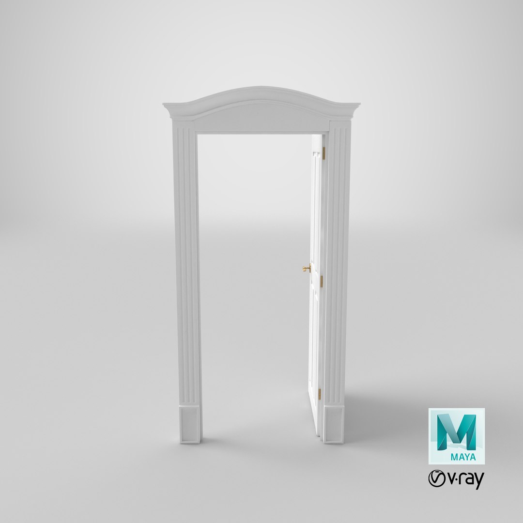 3D Model Classic-doors---door-1-open - TurboSquid 1237892