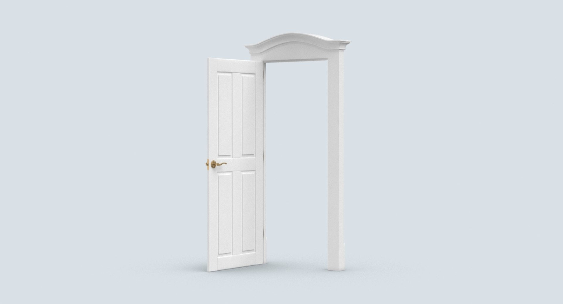 3D model classic-doors---door-1-open - TurboSquid 1237892